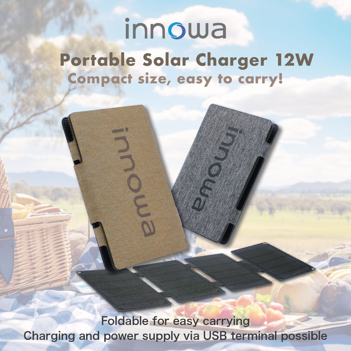 innowa Portable Solar Charger 12W – innowa Global